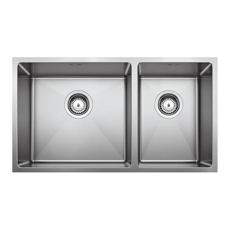 Blanco QUATRUS R15 400/200-IU Double Bowl Inset / Undermount Sink - Le ...