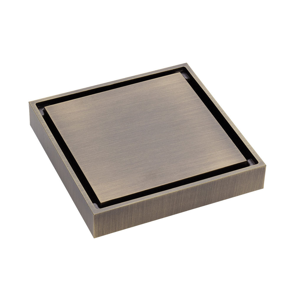 Fienza Square Tile 2-in-1 Floor Waste - 88mm Outlet - Antique Brass ...