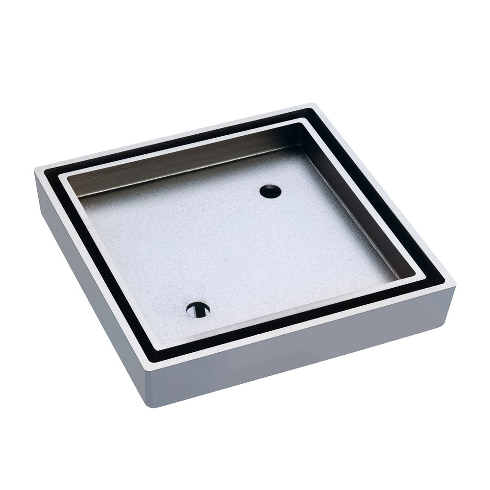 Fienza Square Tile Bed Floor Waste - 90mm Outlet - Chrome — Reno Hub